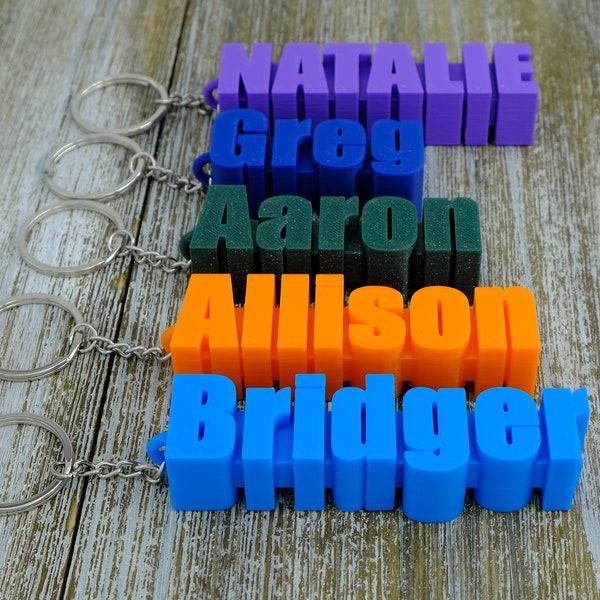 Large 3d Printed Name Tag - Etsy