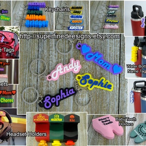 Custom Name Keychain in Groovy Font, Personalized Key Chain, Custom ...