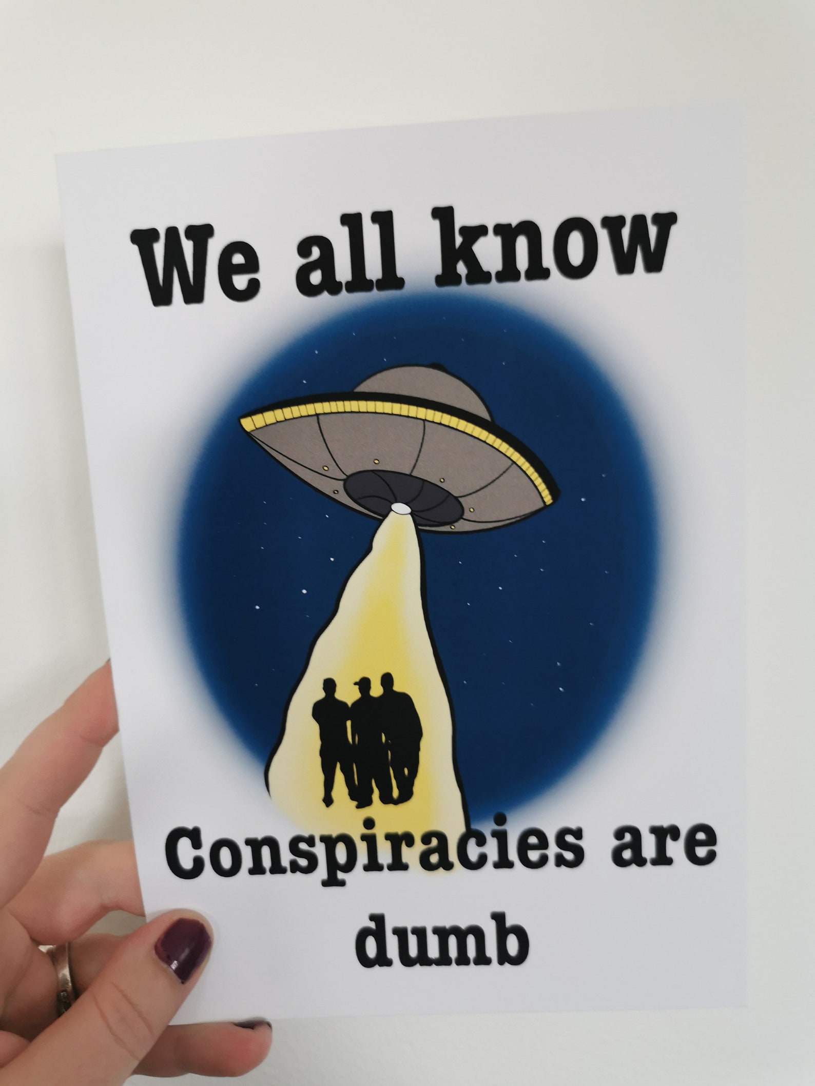 Blink 182 Art Print Aliens Exist 90s Pop Punk Home Decor Etsy