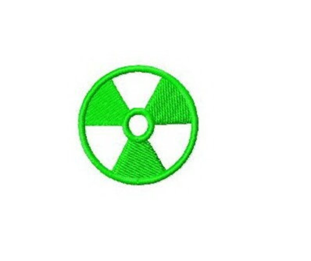 Nuclear Sign Embroidery Design Embroidered Design, Used for Embroidery ...