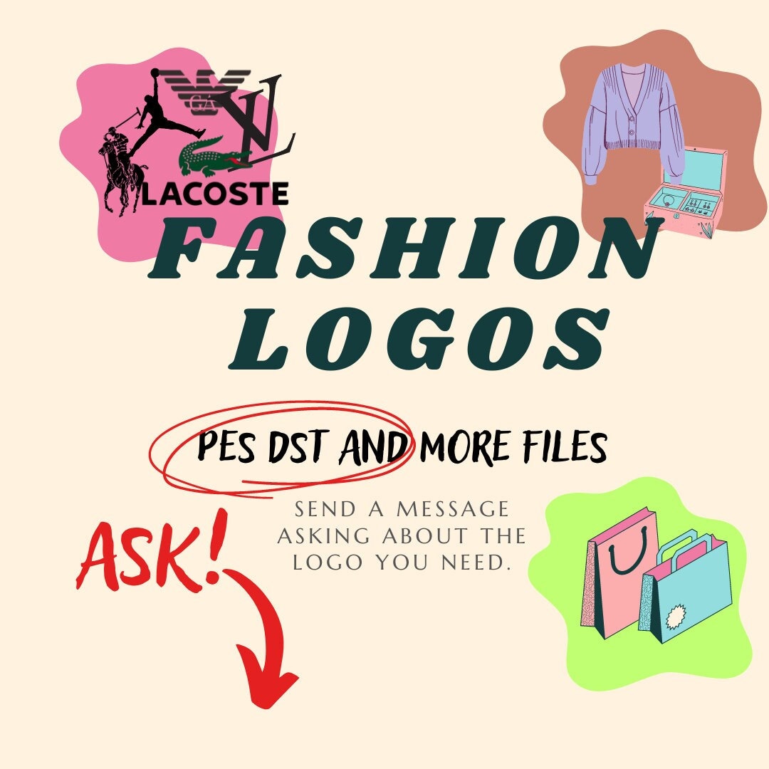 Embroidery Logos for Fashion Brands: Digital Pes and Dst Files, Explore ...