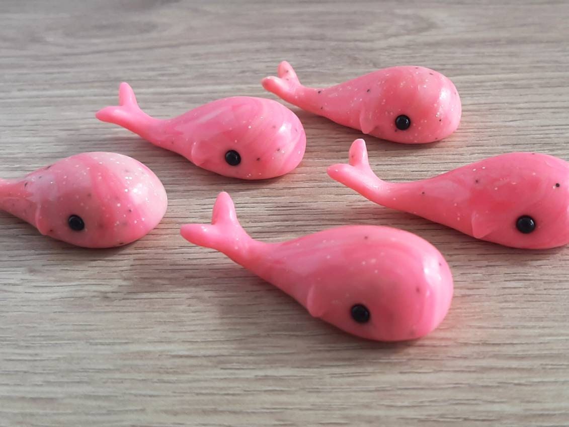 Handmade whale fridge magnet Unique whale magnet Pink whale Magnet ...
