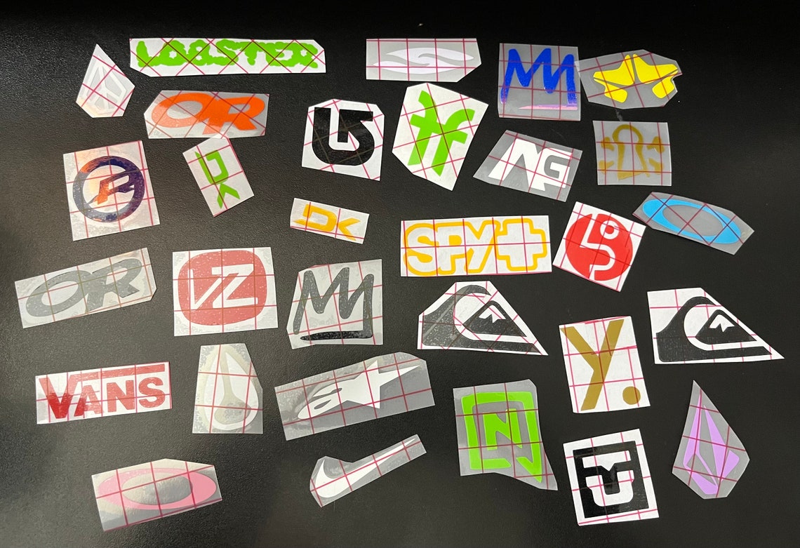 20 Mixed X-small Snowboard Vinyl Stickers - Etsy