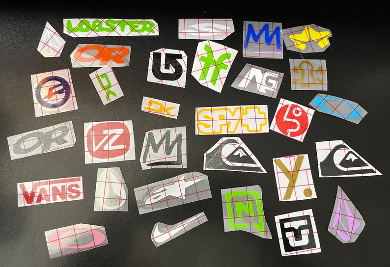 20 Mixed X-small Snowboard Vinyl Stickers - Etsy