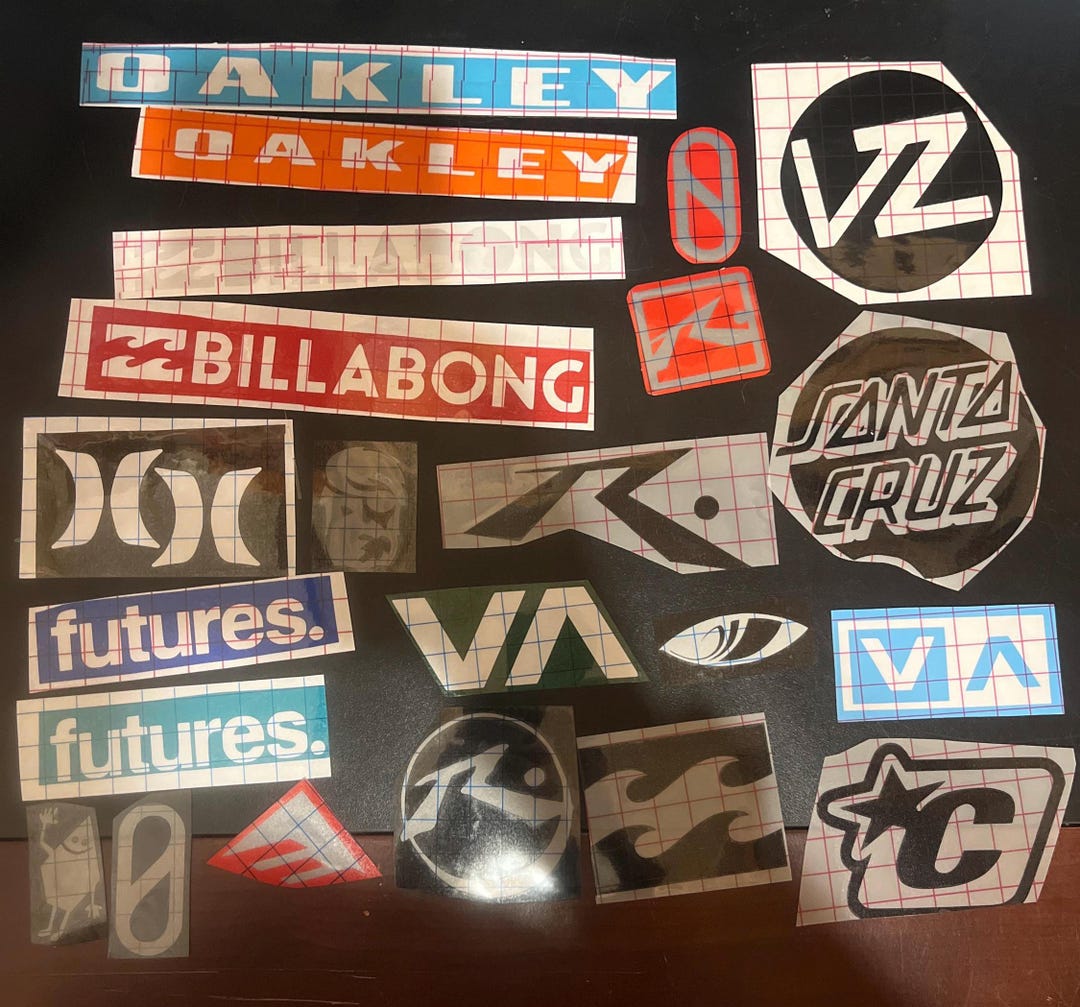 50 Medium ERROR! Surf Vinyl Decals SEE DETAILS - Etsy