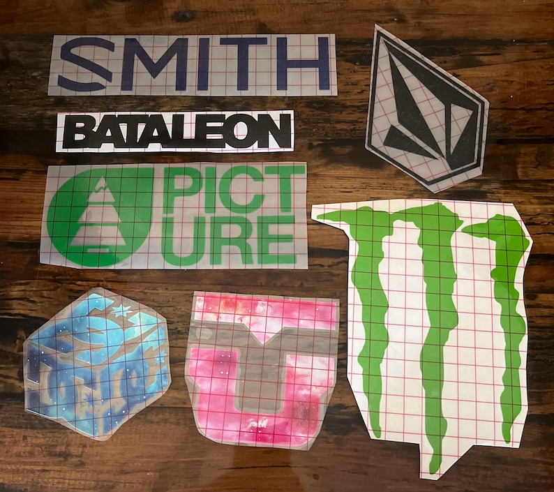 5 Large Snowboard Vinyl Decals (random Pick) - Etsy