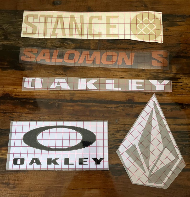 5 Large Snowboard Vinyl Decals (random Pick) - Etsy