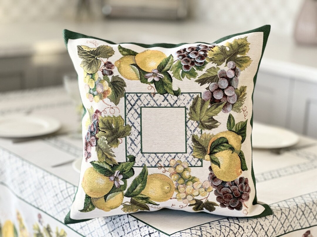 Summer Cushion Cover. Home Decorative Cushion. Lemons and - Etsy