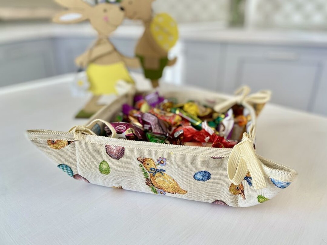 Easter 2024 Bread Boxes, Kitchen Decor, Tapestry Bread Basket, Food ...