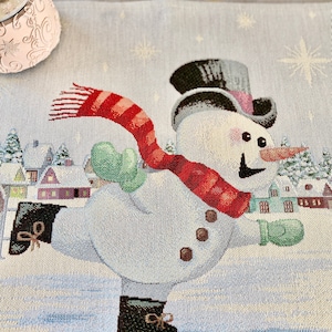 Cute Snowman Table Placemats. Tapestry Placemats. Christamas - Etsy