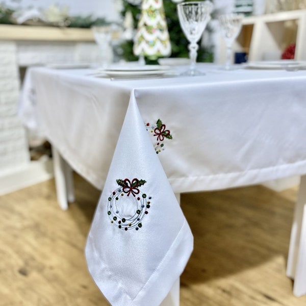 Embroidered Tablecloth - Etsy