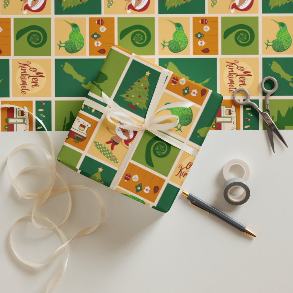 Aotearoa - New Zealand Wrapping Paper Sheets - Etsy