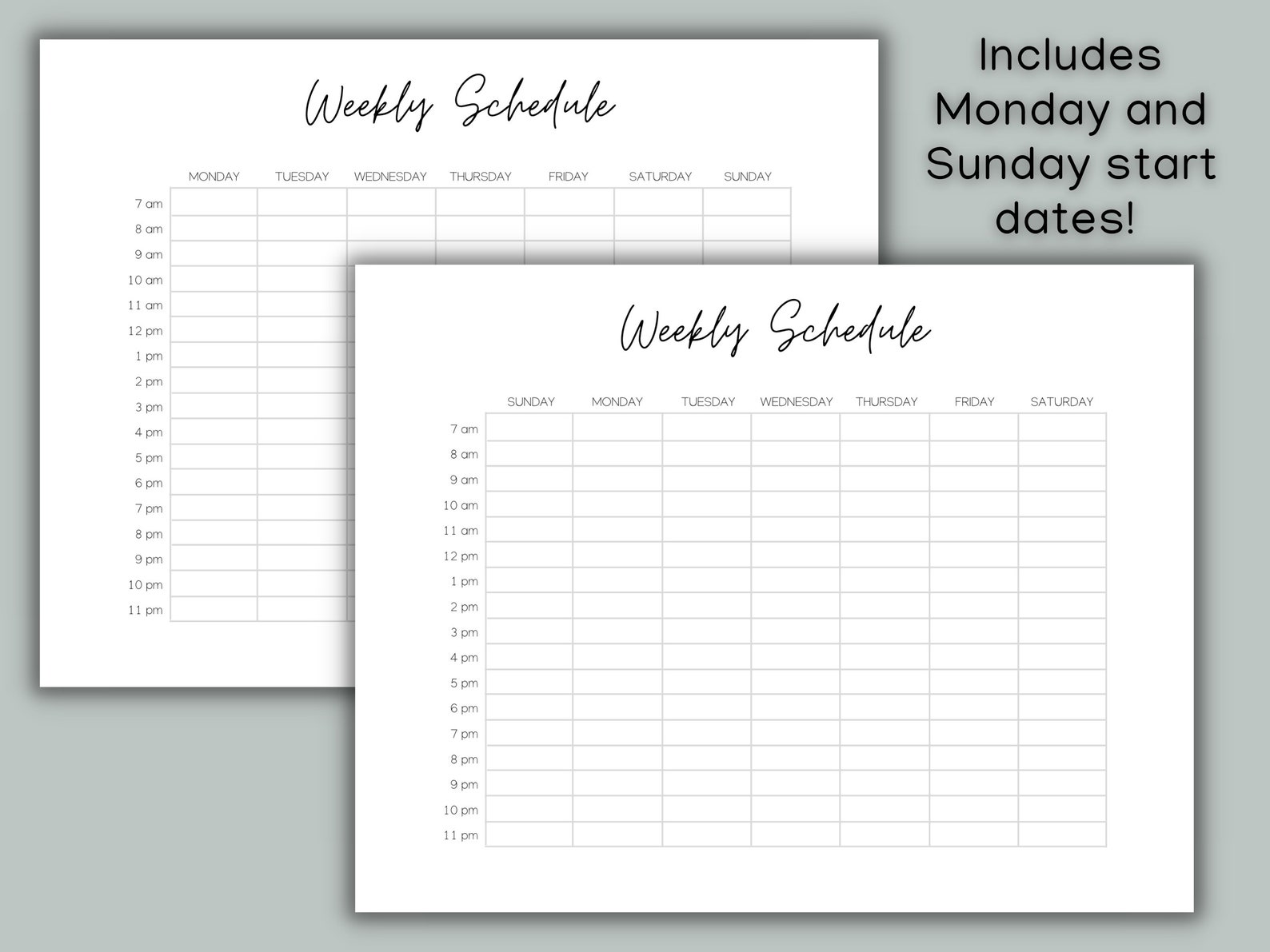 Printable Weekly Student Planner - Organize Study & Tasks - Instant ...