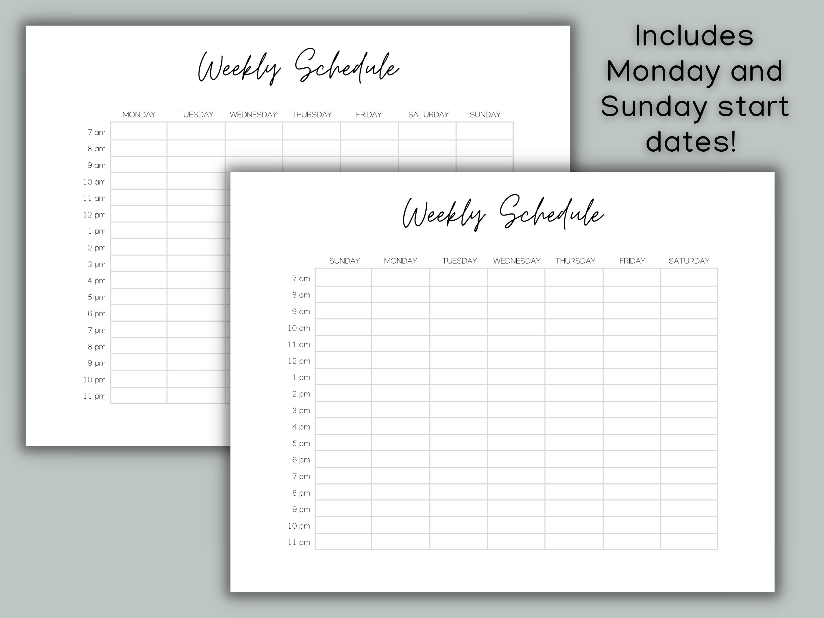 Printable Weekly Student Planner - Organize Study & Tasks - Instant ...