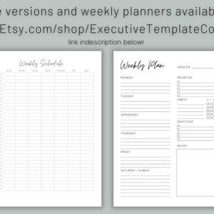 Printable Weekly Student Planner - Organize Study & Tasks - Instant ...