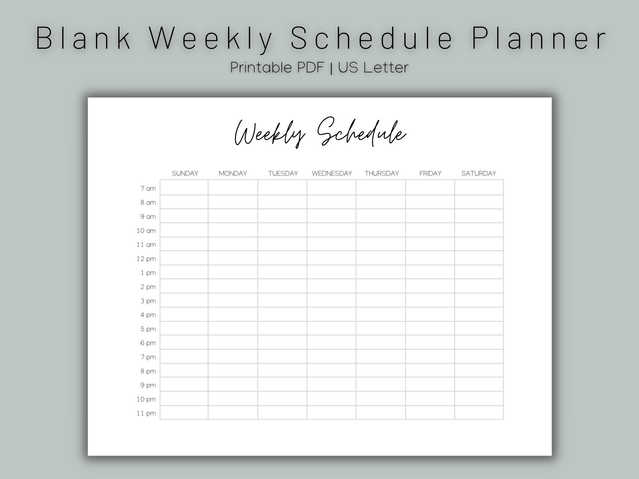 Weekly Student Planner | Planner Printable | Academic Planner ...