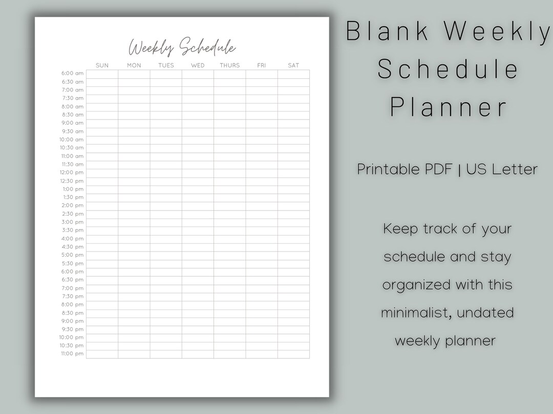 Weekly Student Planner | Planner Printable | Academic Planner ...