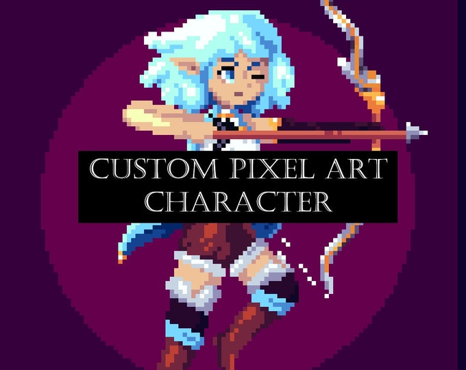 Custom Pixel Art Character - Etsy