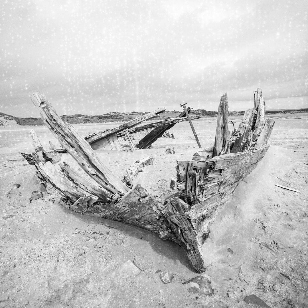 Shipwreck | Black and White Fine Art Print | Analogue Coastal ...