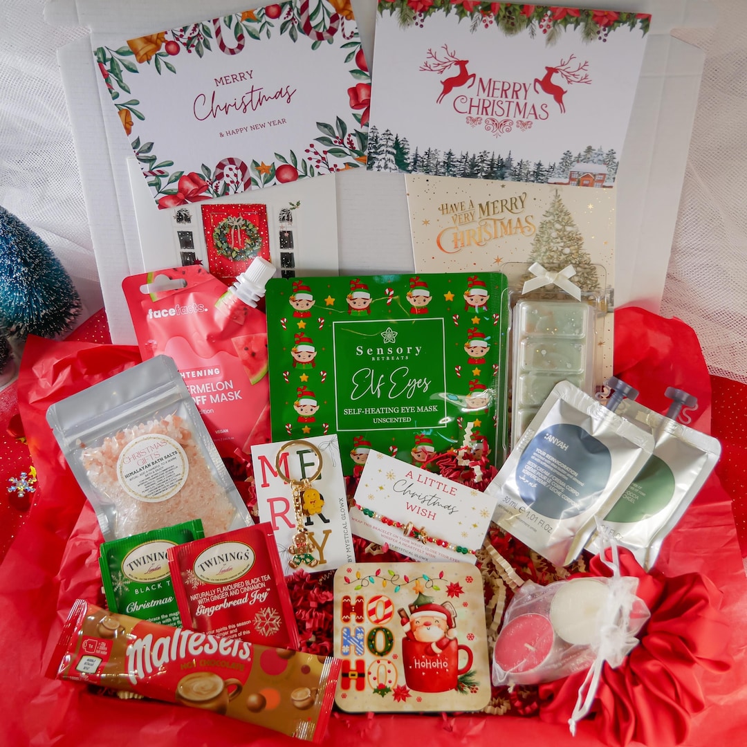 Christmas Hug in A Box, Xmas Hamper Pamper, Secret Santa Ladies ...