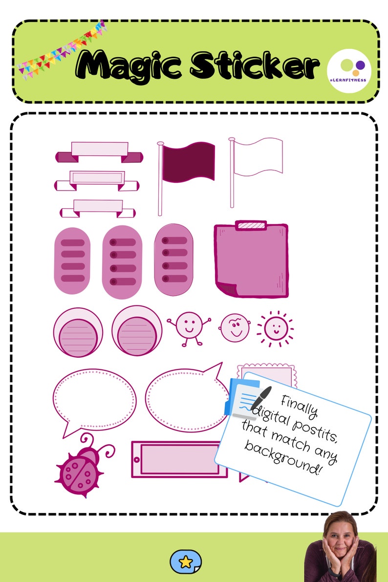 Digital Magic Stickers for Goodnotes | Color Editable | Magic Stickers ...