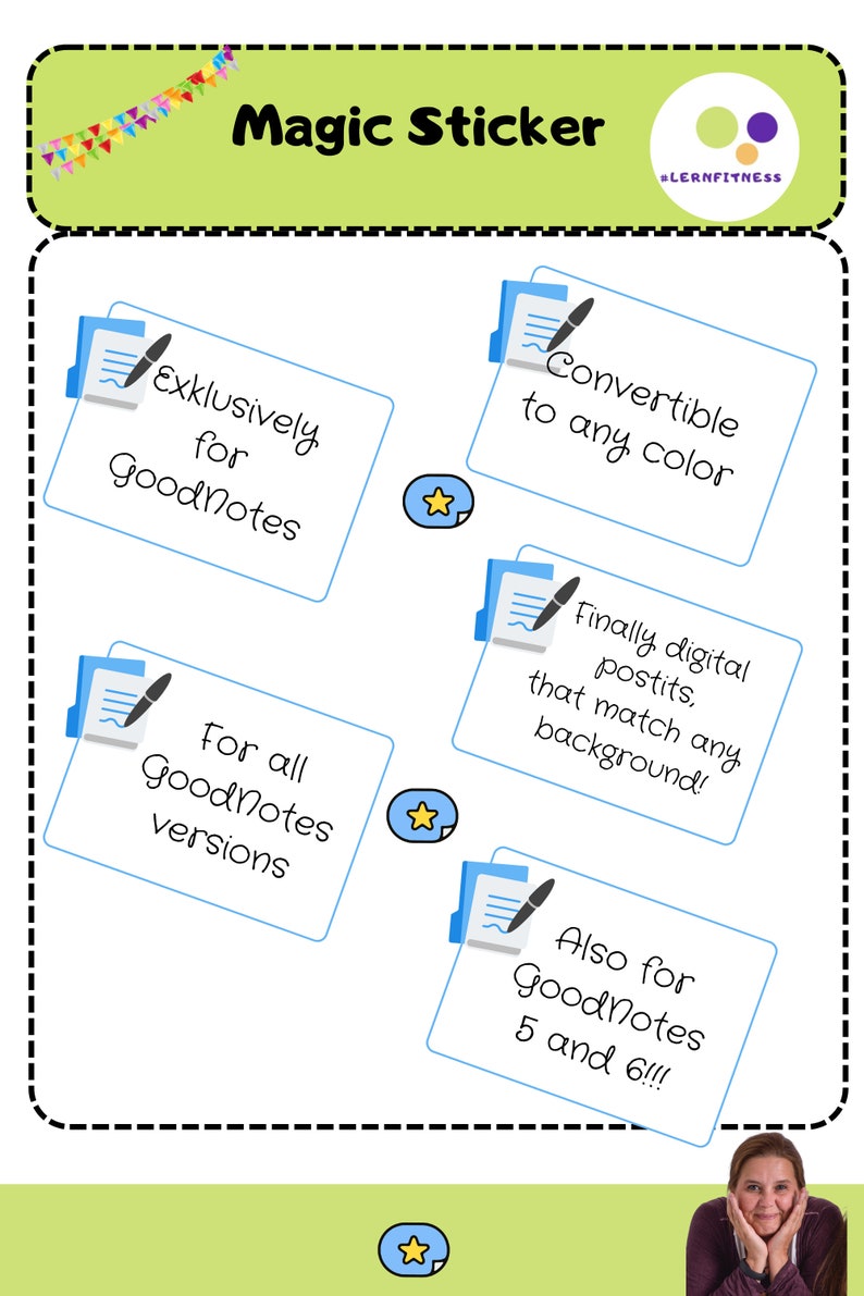 Digital Magic Stickers for Goodnotes | Color Editable | Magic Stickers ...