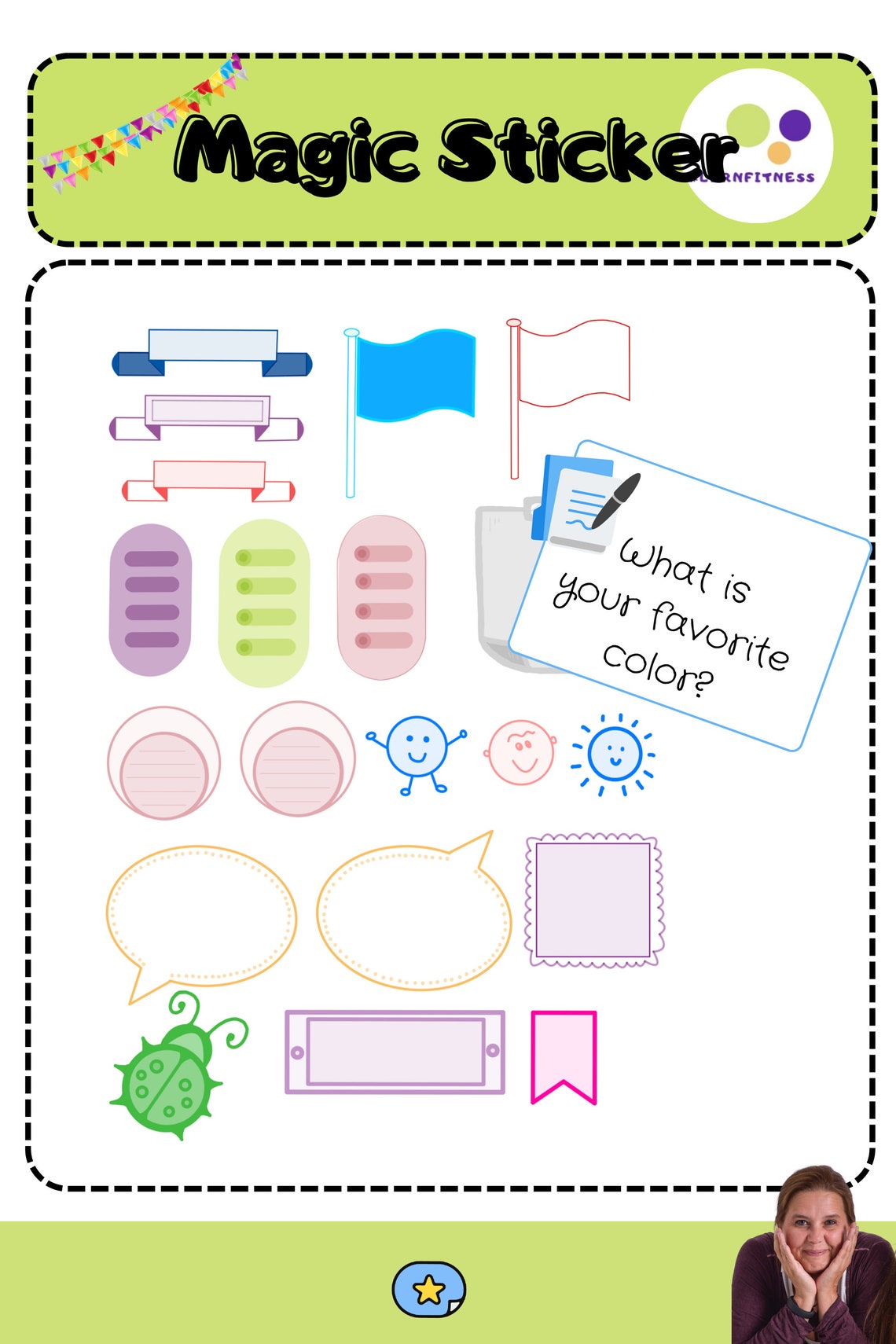 Digital Magic Stickers for Goodnotes Color Editable Magic Stickers - Etsy