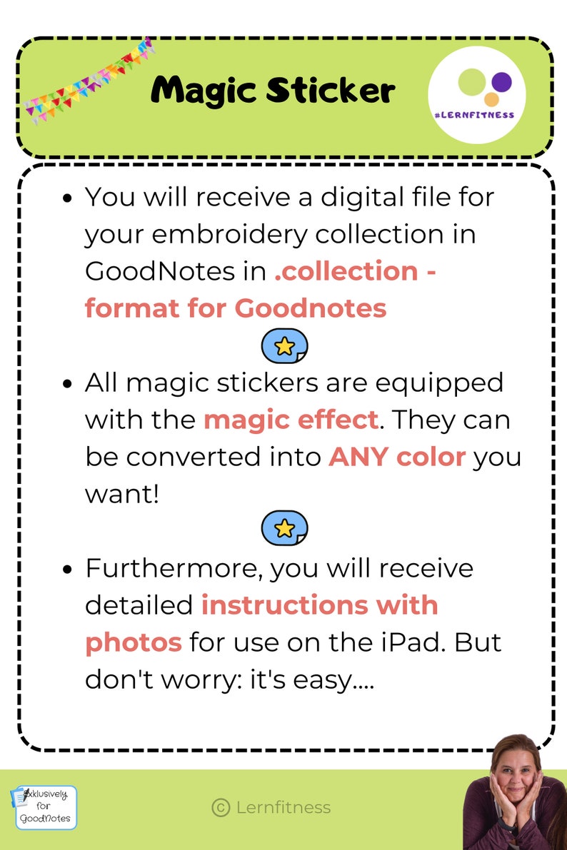 Digital Magic Stickers for Goodnotes | Color Editable | Magic Stickers ...