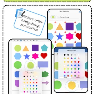 Digital Magic Stickers for Goodnotes | Color Editable | Magic Stickers ...