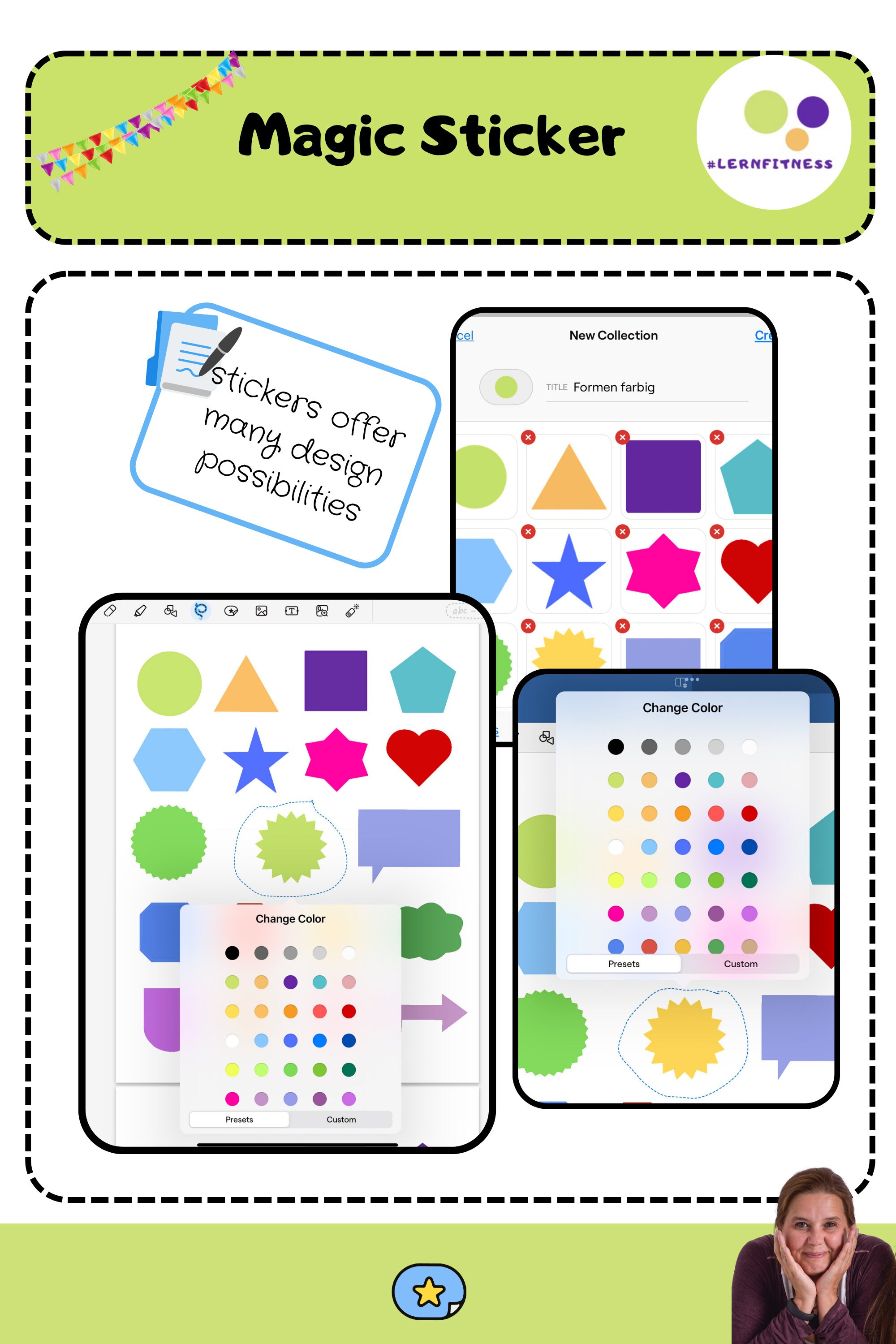 Digital Magic Stickers for Goodnotes | Color Editable | Magic Stickers ...