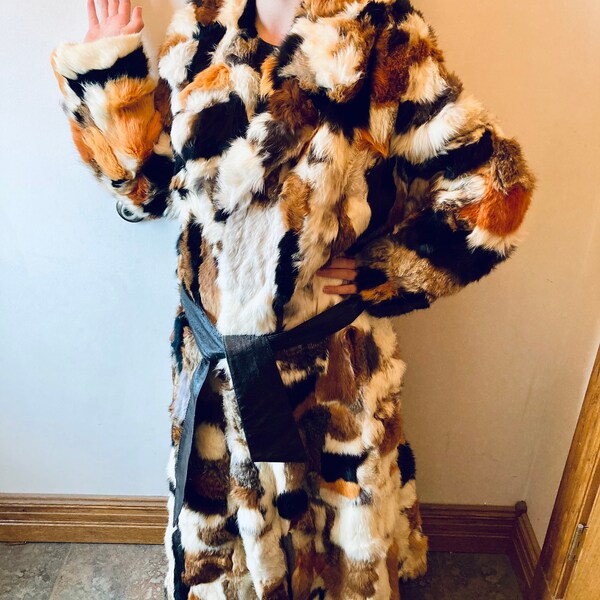 Rabbit Fur Coat - Etsy