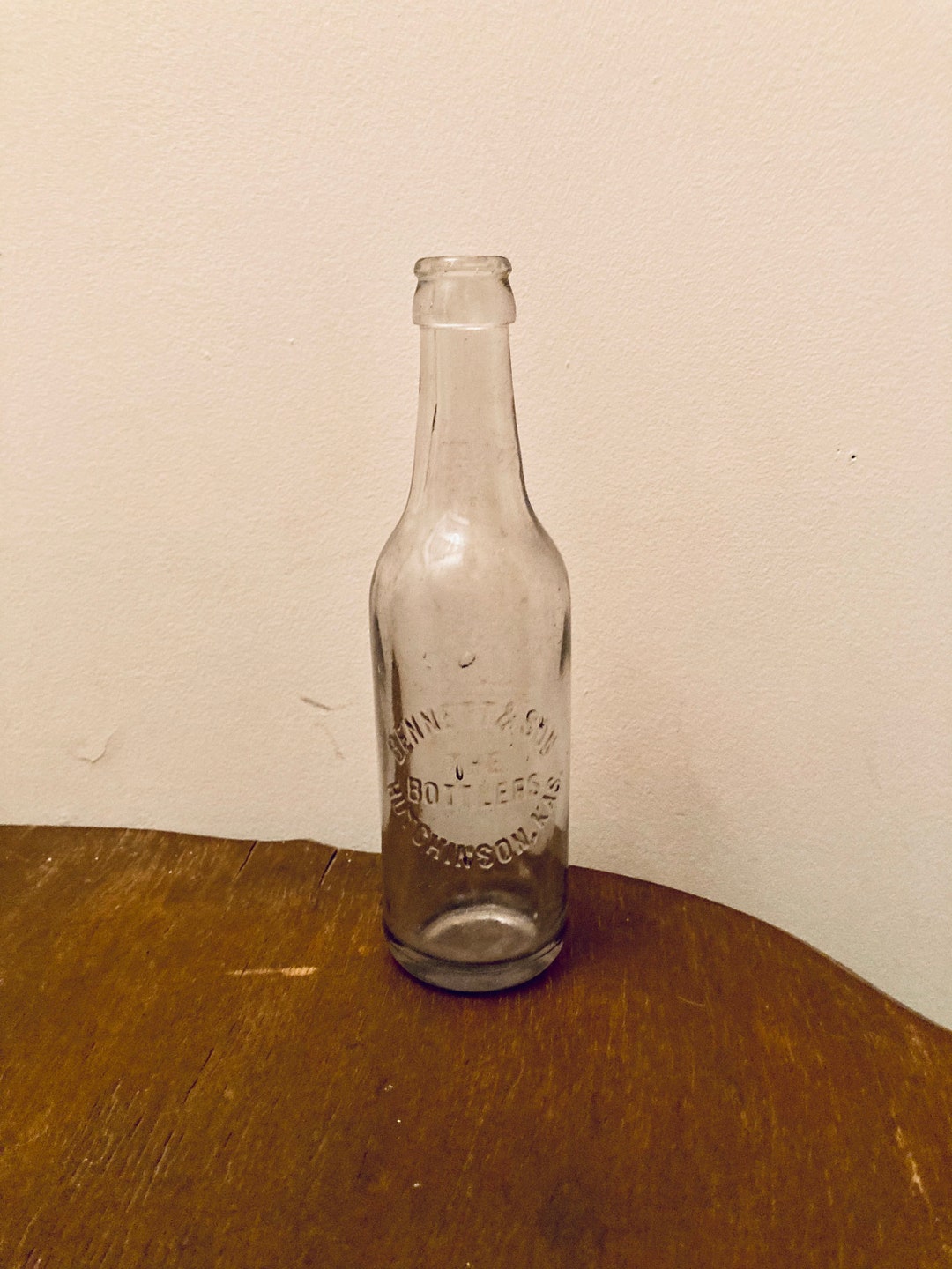 Antique Magnesium Glass Soda Pop Water Bottle by Bennett & Son the ...