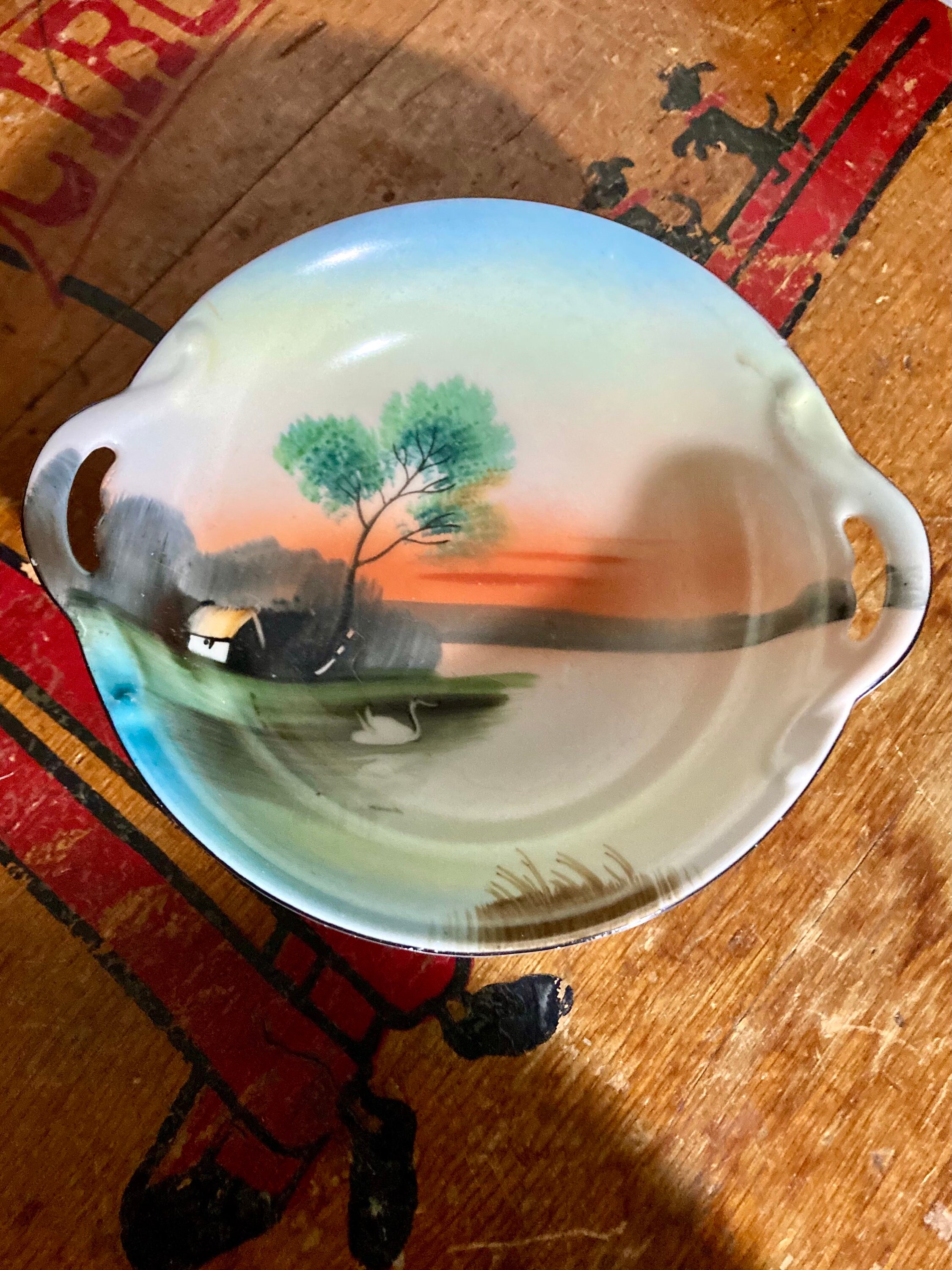 Nippon Morimura Hand Painted Vase Two Handled Urn Vase Art Deco Vase ...