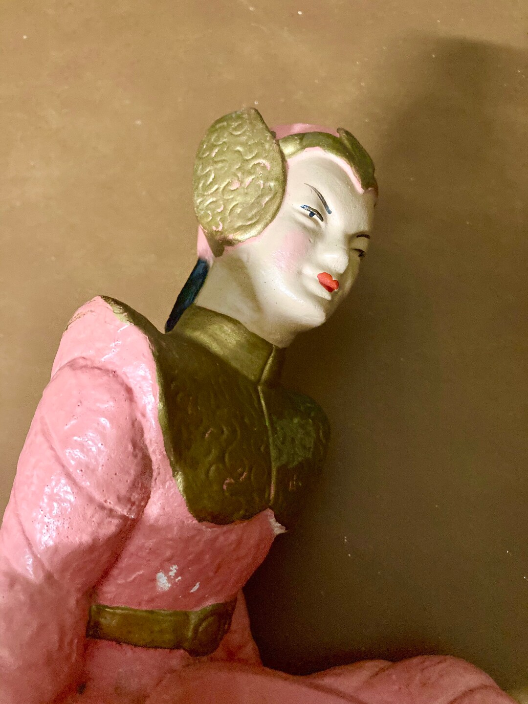 Art Deco Sitting Asian Chalkware. Vintage Chalk Ware. Early Chalkware ...