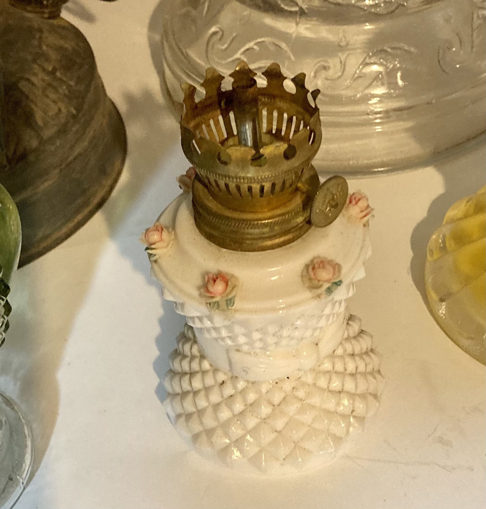 Antique Victorian Oil Lamps. Vintage Oil Lamps. Coal Oil Glass Jug ...