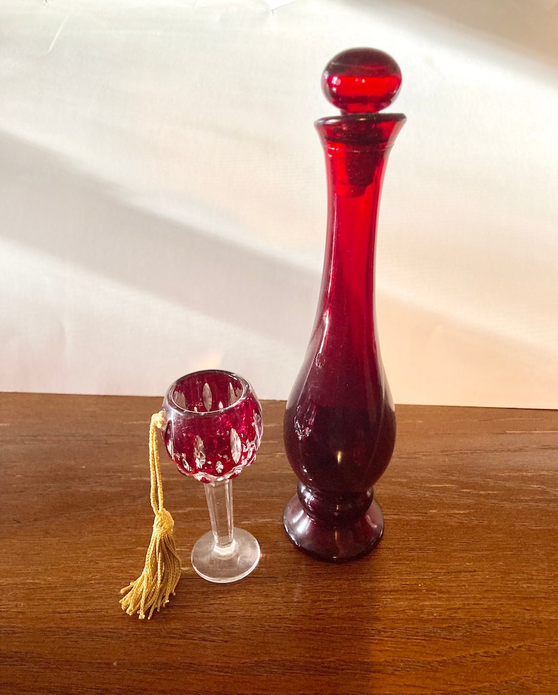 Fenton Ruby Red Art Glass Hand Painted & Artist Signed - Etsy