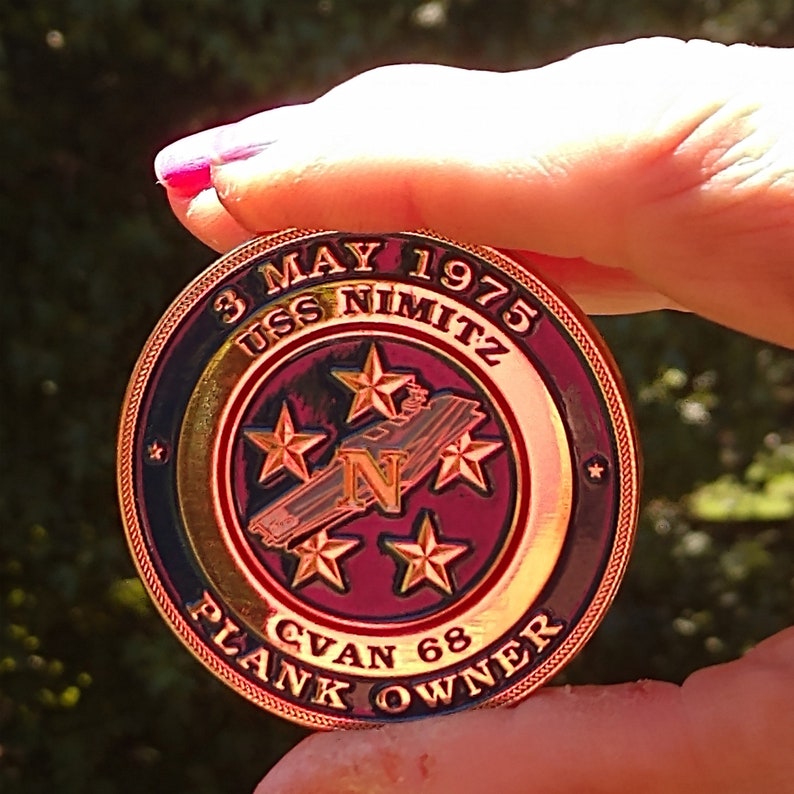 USS Nimitz (CVAN-68) Plank Owner 2" Challenge Coin - Etsy
