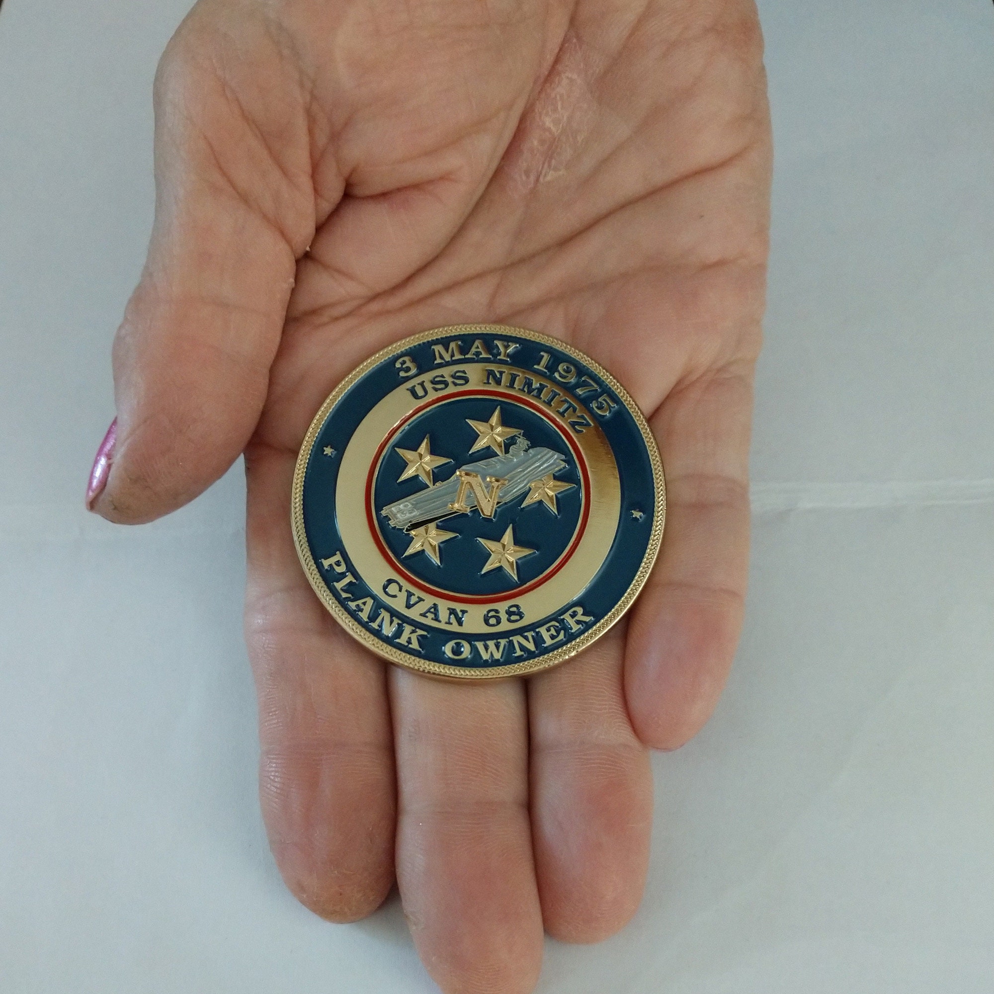USS Nimitz (CVAN-68) Plank Owner 2" Challenge Coin - Etsy