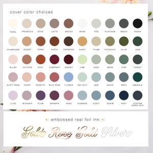 Wedding Vow Books, Modern Personalized Vow Booklets, Real Gold Foil ...