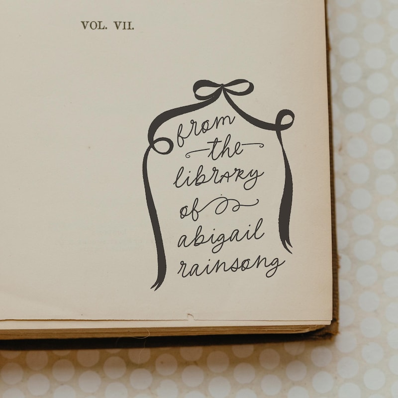 Personalised Bow Stamp - Etsy