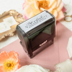 Celestial Return Address Stamp, Stars Wedding Stamp, Save the Date ...