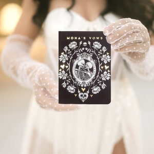 Gothic Vow Booklets Set, Till Death Do Us Part, Halloween Wedding ...