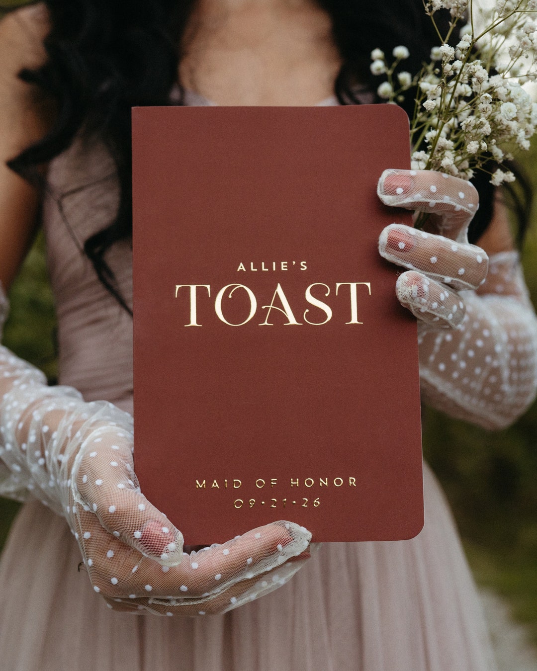 Wedding Toast Booklet, Reception Toast and Speech Books, Maid of Honor ...