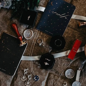 Celestial Wedding Vow Booklets Set, Night Wedding, Stars Vow Books, His and Her Modern Vows ...