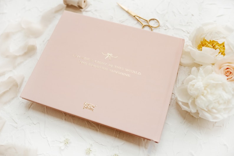 Quinceañera Guest Book With Gold Foil, Custom Mis Quince Sign-in Album ...