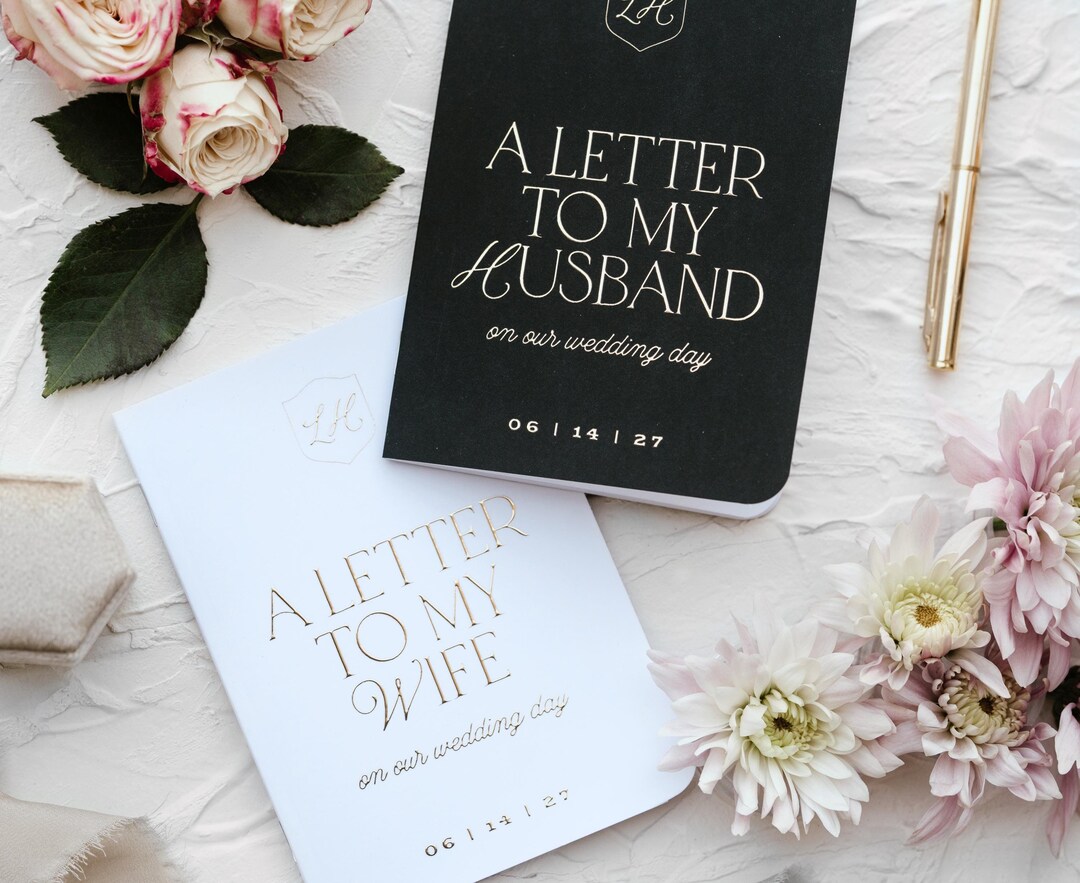 Wedding Vows, Letter to My Husband Booklets, Letter to My Wife on Our ...