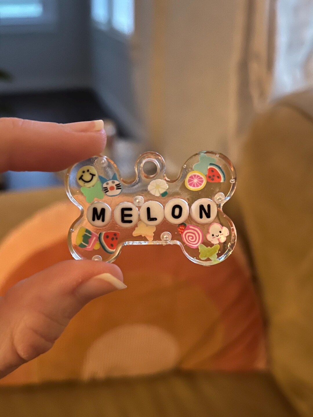 Custom Resin Dog Tag - Custom Resin Dog Bone Keychain - Etsy