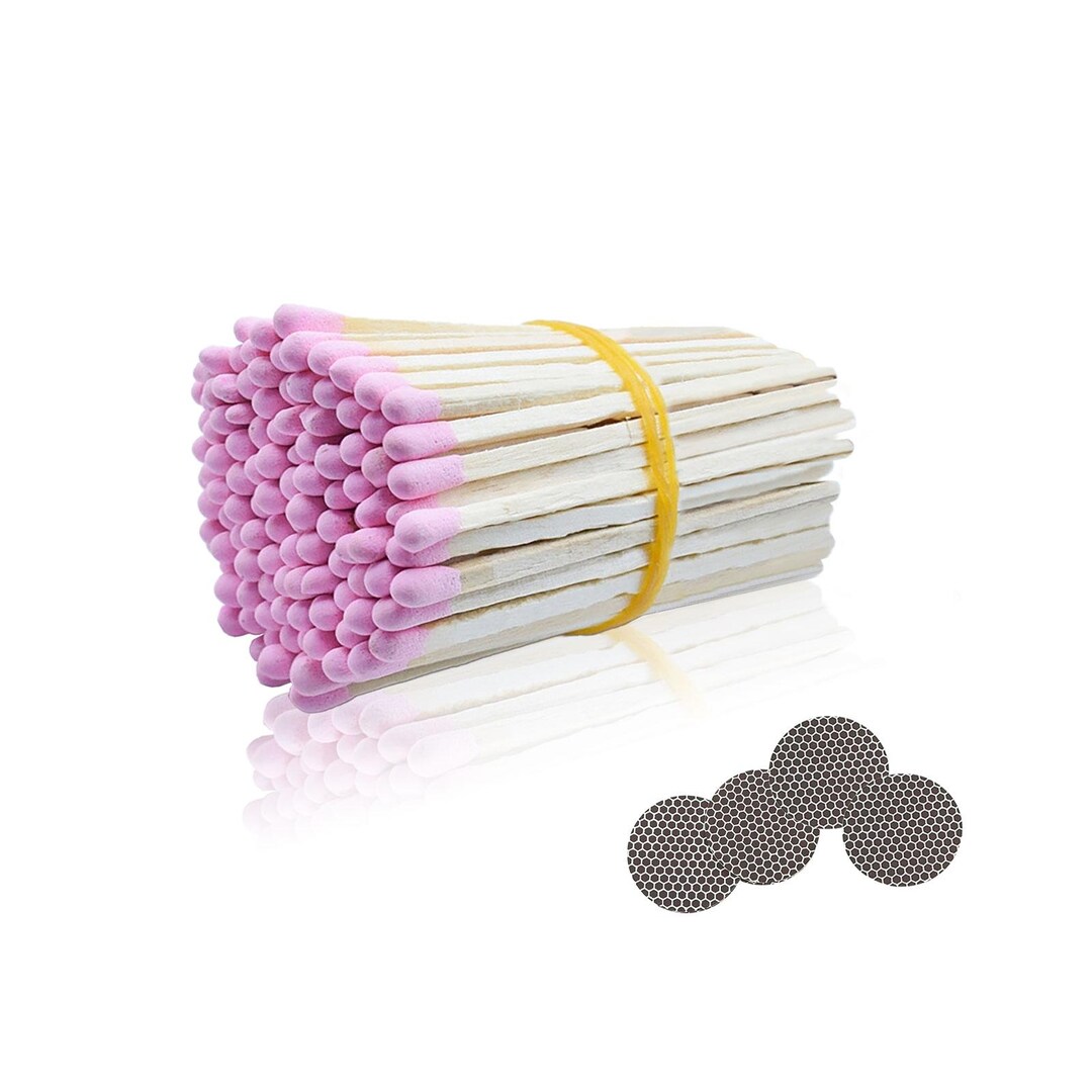 3 Inch Pink Matches - 100 Extra Long Wooden Safety Matches (75mm) W ...