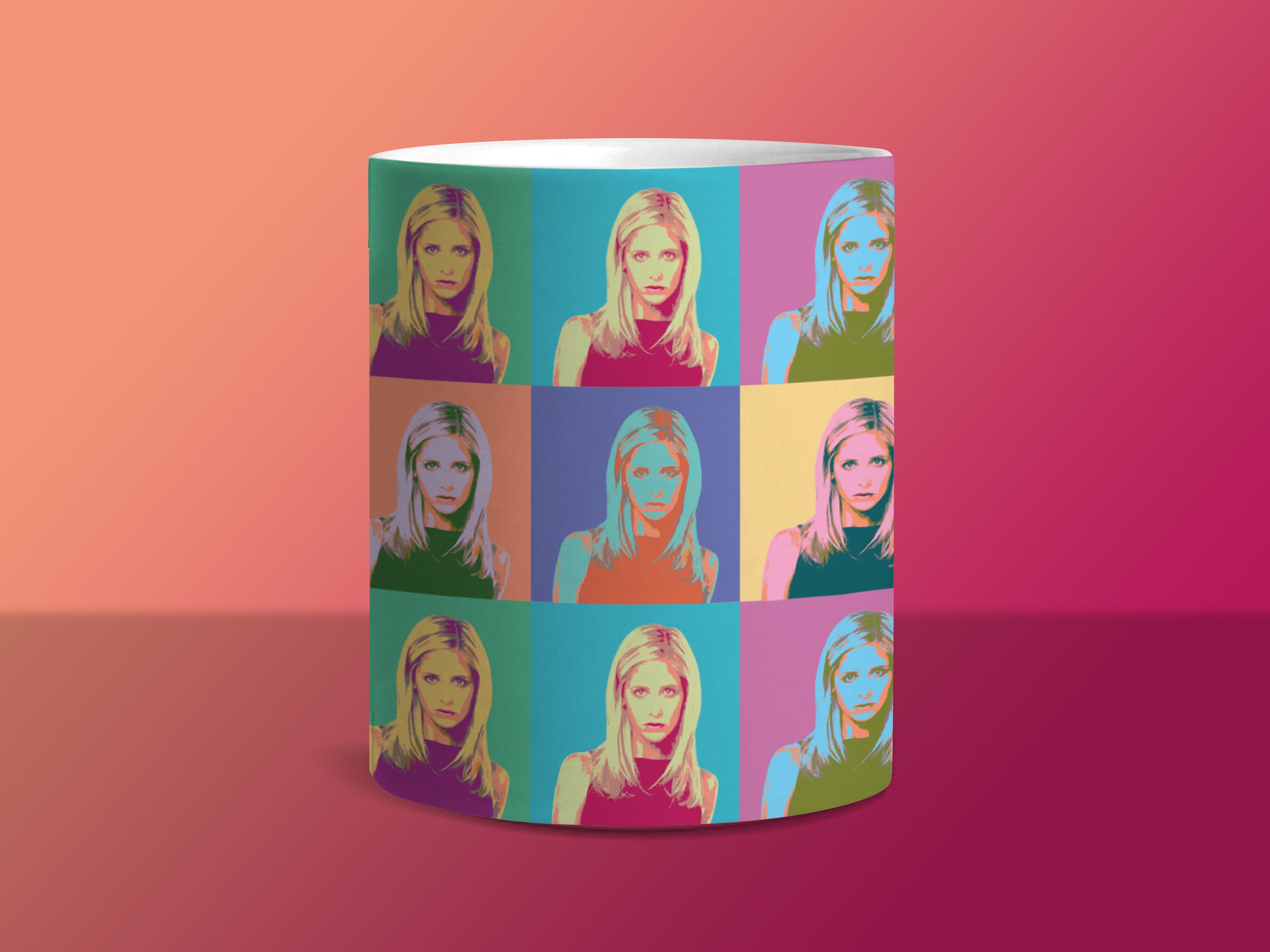 Buffy the Vampire Slayer Pop Art Mug - 12 Oz Ceramic Mug - Dishwasher ...