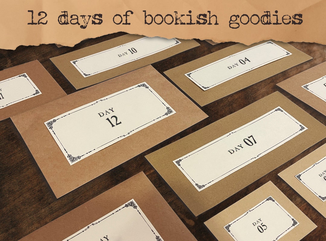 Book Lover Advent Calendar - 12 Days of Bookish Goodies - Perfect Gift ...